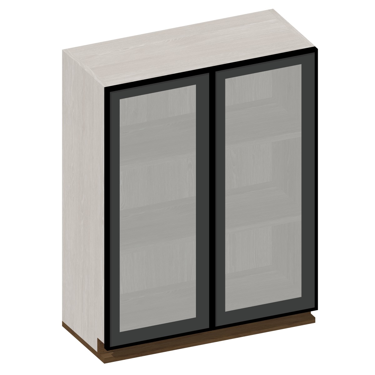 Puerta Vidrio H95 W70 - Perfil Melamina - Arauco Chile